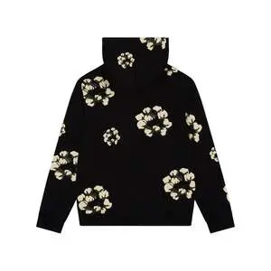 DENIM TEARS X Cactus Plant Flea Market Cotton Wreath Hoodie - Black