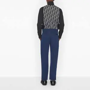 Dior Embroidered Logo Cashmere Zip-up Sweater