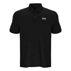 Under Armour Golf Sports Breathable Loose Short Sleeve Polo - Black