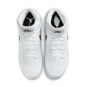JORDAN 1 Retro Metal High Top Athletic Cleats - White/black