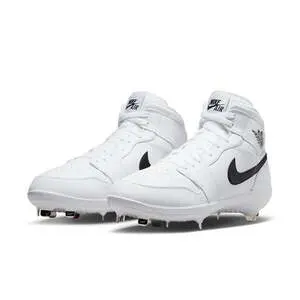 JORDAN 1 Retro Metal High Top Athletic Cleats - White/black