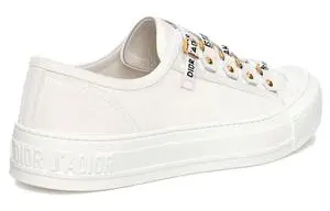 Dior Walk'n' Low Top Canvas Sneakers - White