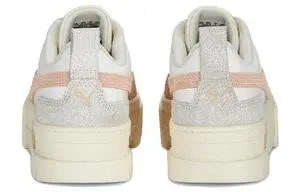 PUMA White Pink Low Top Sneakers - White/pink