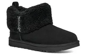UGG Classic Ultra Mini Braid Boots - Black