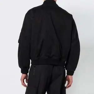 Off-White Ribbed Aviator Logo Jacket