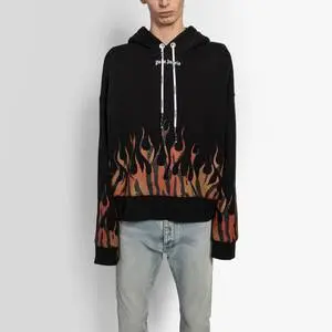 Palm Angels Tiger Flames Popover Hoodie