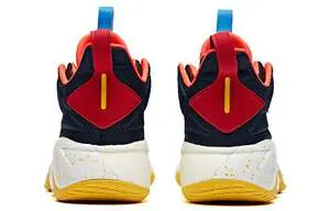 ANTA Mid Top Athletic Sneakers - White/black/blue