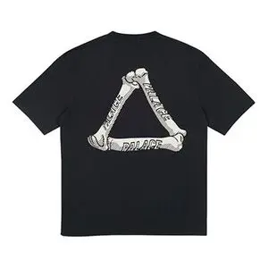 PALACE Bones Letter Round Collar Short-sleeve Tee