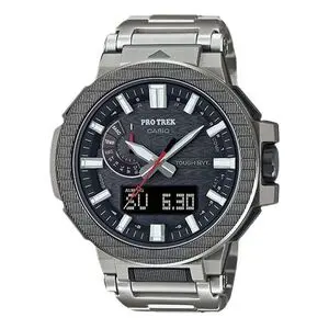 Casio Pro Trek Manaslu Stainless Steel Analog Watch - Black