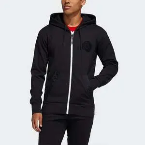 Adidas Basketball Hooded Jacket - Black