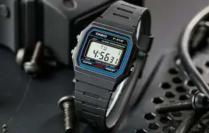 Casio Digital Chronograph Wristwatch - Black