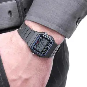 Casio Digital Chronograph Wristwatch - Black