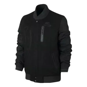 Nike Destroyer Letterman Jacket - Black