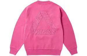 PALACE Fw23 Reverse P-3 Crew Sweater - Pink