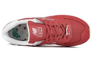NEW BALANCE 574 Athletic Sneaker - Red/white