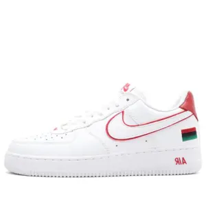 Nike Force 1 Retro "bhm" High Top Sneakers - White/red/white