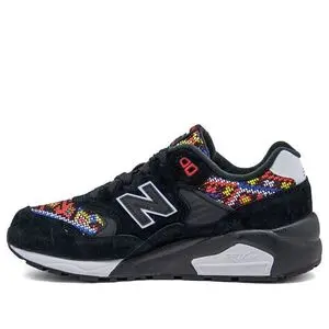 NEW BALANCE 580 Series Athletic Sneakers - Black/white/red