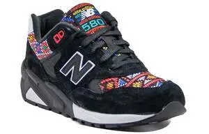 NEW BALANCE 580 Series Athletic Sneakers - Black/white/red
