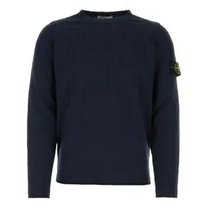 Stone Island 502b0 Crewneck Knit - Navy Blue