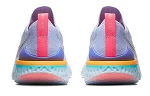 Nike Epic React Flyknit 2 Athletic Sneakers - Blue/pink/silver