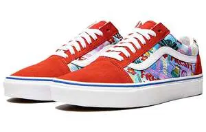 VANS Old Skool "red White Blue" Lace Up Sneakers - Red/white/blue