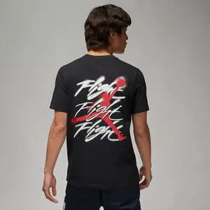 JORDAN Graphic T-shirt 'black - Black/red/white