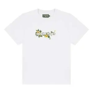 DENIM TEARS Cotton Floral Logo T-shirt - White