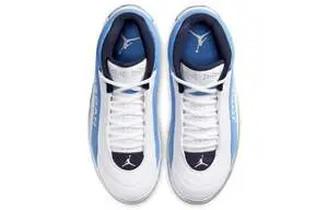JORDAN Air Team Showcase 'unc' Mid Top Leather Basketball Sneakers
