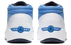 JORDAN Air Team Showcase 'unc' Mid Top Leather Basketball Sneakers