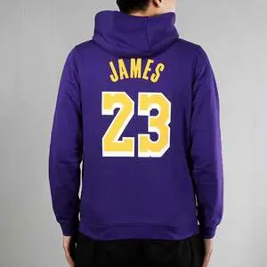 Nike Lebron James Lakers Basketball Fleece Hoodie