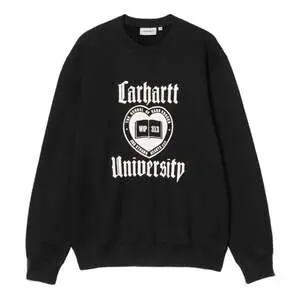 Carhartt Work In Progress University Fleece Sweatshirt - Black