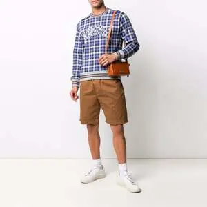 CONVERSE X Todd Snyder Plaid Pattern Long Sleeve Sweatshirt