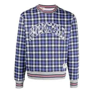 CONVERSE X Todd Snyder Crossover Series Plaid Pattern Loose Long Sleeves - Blue