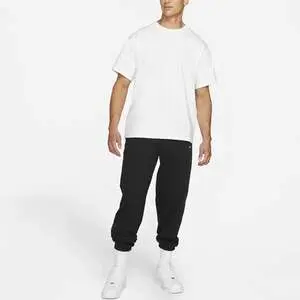 Nike Solid Color Sports Round Neck Short Sleeve White T-shirt - Multi-color