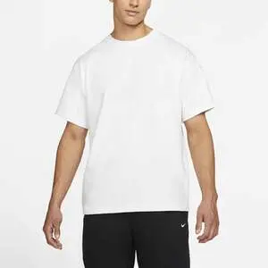 Nike Solid Color Sports Round Neck Short Sleeve White T-shirt - Multi-color