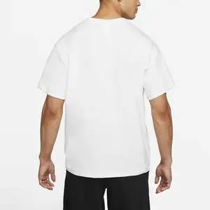 Nike Solid Color Sports Round Neck Short Sleeve White T-shirt - Multi-color
