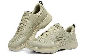 Sketchers Go Walk 6 Low Top Sneakers - Natural/black
