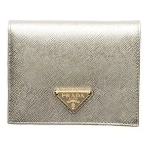 Prada Ss26 Small Saffiano Leather Wallet - Pyrite
