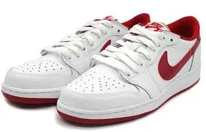 JORDAN 1 Retro Low "varsity Red" Sneakers - White