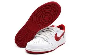 JORDAN 1 Retro Low "varsity Red" Sneakers - White