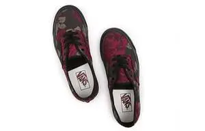 VANS Factory Authentic 44 Dx Floral Low Top Sneakers - Black/red