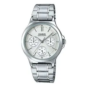 Casio Stainless Steel Quartz Analog Watch - White