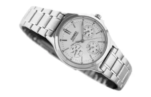 Casio Stainless Steel Quartz Analog Watch - White
