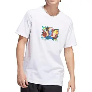Adidas Mettz World Peeps Short Sleeve Tee 'chalky Brown Multicolor