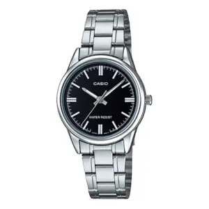 Casio Stainless Steel Quartz Watch - Black