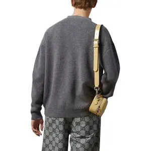 Gucci Knit Wool Cardigan With Interlocking G