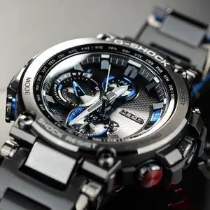Casio G-shock Mt-g "black" Watch With Bluetooth And Solar Energy