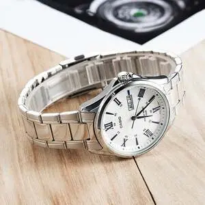 Casio Stainless Steel Analog Watch - Silver