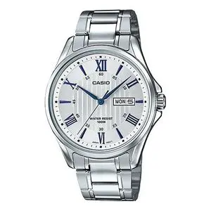 Casio Stainless Steel Analog Watch - Silver