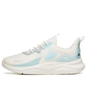 ANTA The Cloud Leather Mesh Sneakers - White/blue